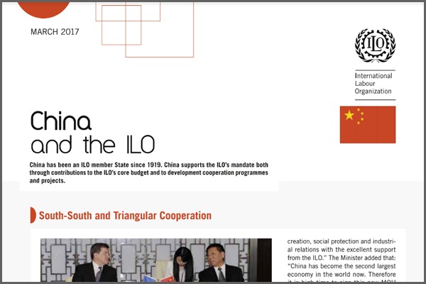 South-South and Triangular Cooperation: China and the ILO – UNOSSC